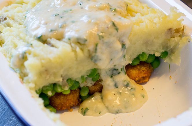 Vegan Fish Finger Pie with Parsley Sauce | Planet Veggie
